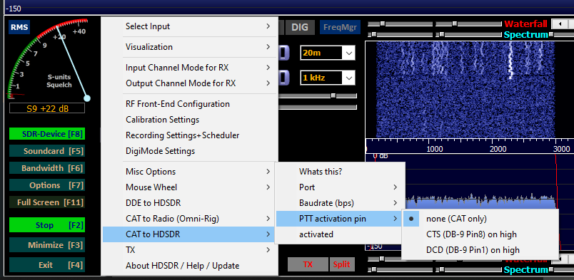 SDR SoftRock Ensemble RXTX + CAT + HDSDR + WSJT-X/JTDX — R9OFG.RU